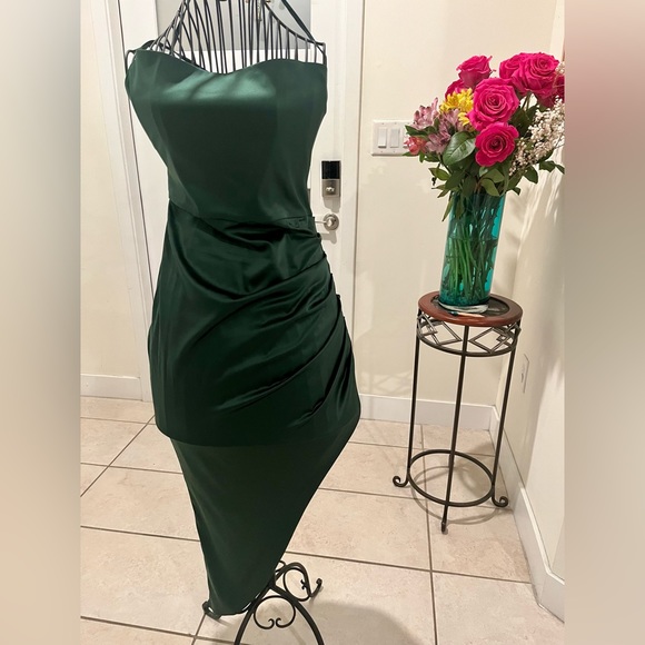SHEIN | Dresses | Poison Ivy Green Color Perfect For The Holidays ...
